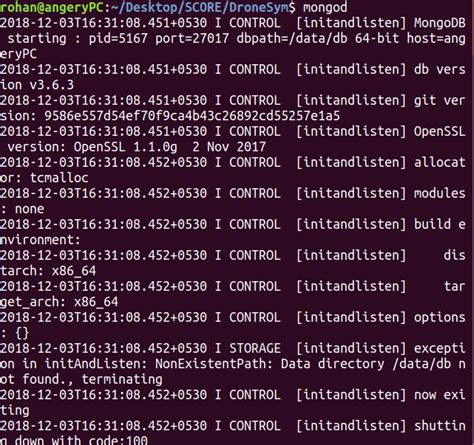 Dronesym Node Failed Error Connecting To Db Server No Reachable