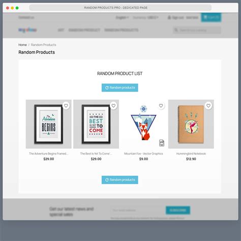 Random Products Pro With Link Block And Page Module For Prestashop