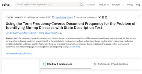 Using The Term Frequency Inverse Document Frequency For The Problem Of