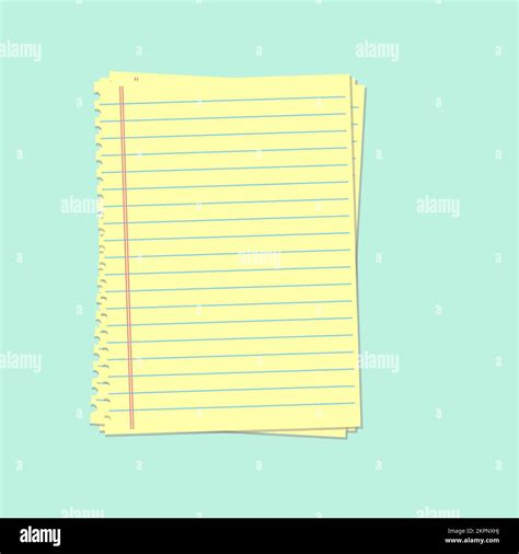 Yellow Lined Paper Notebook Paper Sheet Blank Paper Notepad In Line