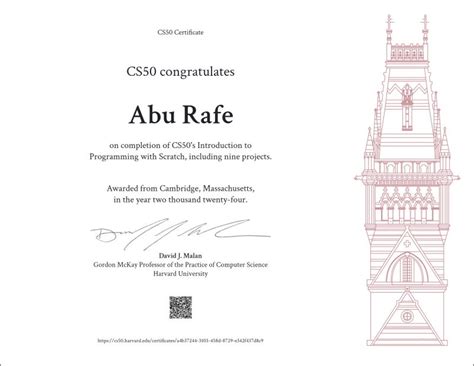 Abu Rafe On Linkedin Cs50 Scratch Programmingjourney