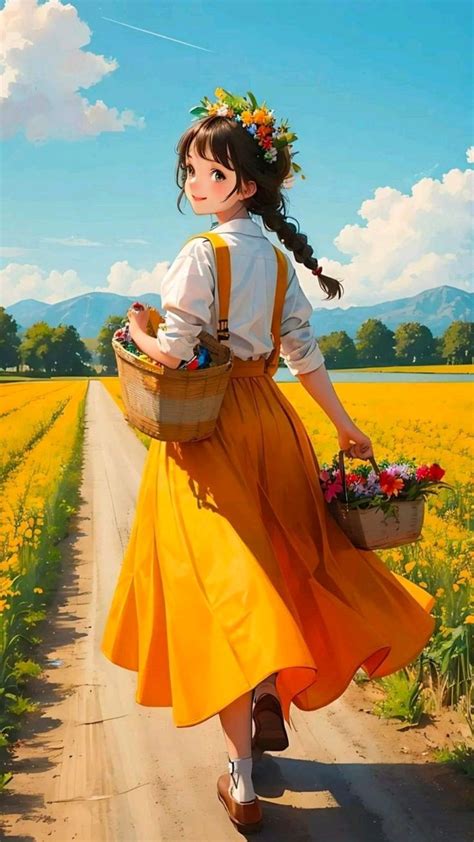 Pin By Jainav Mirza On Anime Girls Illustration Girl Cartoon