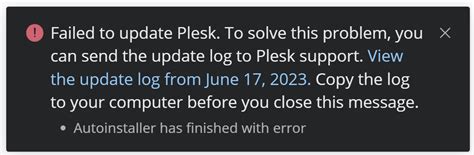 Plesk Update Fails On Centos Failed To Solve Dependencies Php Process
