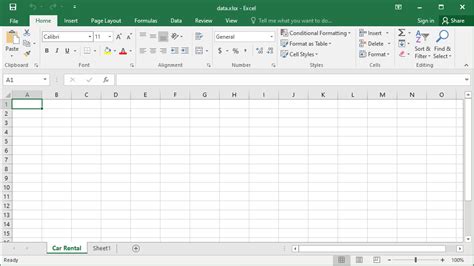 Create Excel Worksheet