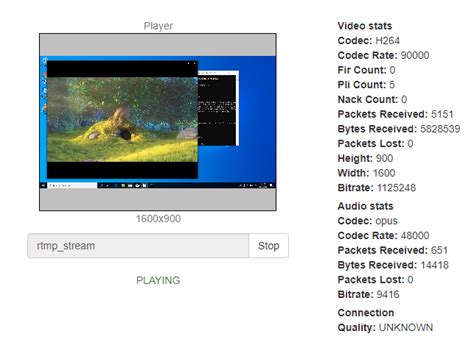 screensharing from ffmpeg to webrtc flashphoner streaming and calls for web