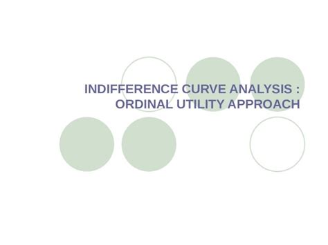 PPT Indifference Curve Analysis PPT DOKUMEN TIPS