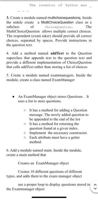 Solved Consider The Following Class Diagram And The Chegg
