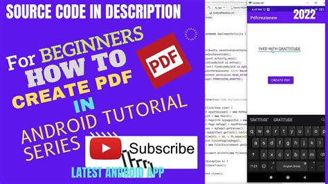How To Create Pdf In Android Studio Make Pdf Create Pdf From User