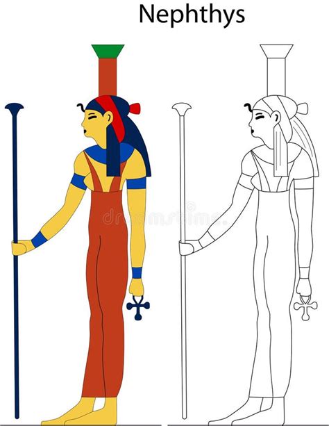 Nephthys Egyptian God Symbol