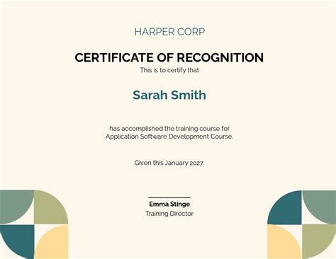 Free Software License Certificate Template In Word