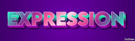 Expression Text Effect And Logo Design Word