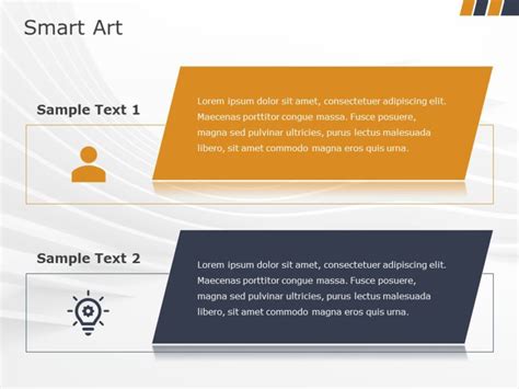 SmartArt List Vertical Box 2 Steps PowerPoint Template SlideUpLift