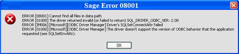 How To Fix Sage Error SQL State