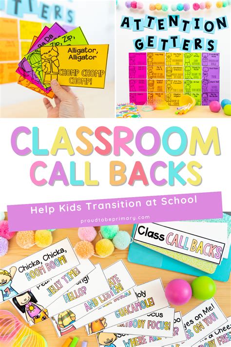 Using Classroom Call Backs And Attention Getters In The Classroom