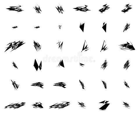 Random Element Set Set Of Graphic Objects Design Elements Stock Vector Illustration Of