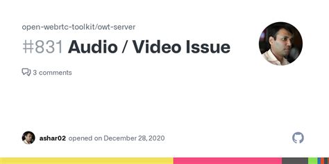 Audio Video Issue · Issue 831 · Open Webrtc Toolkitowt Server · Github