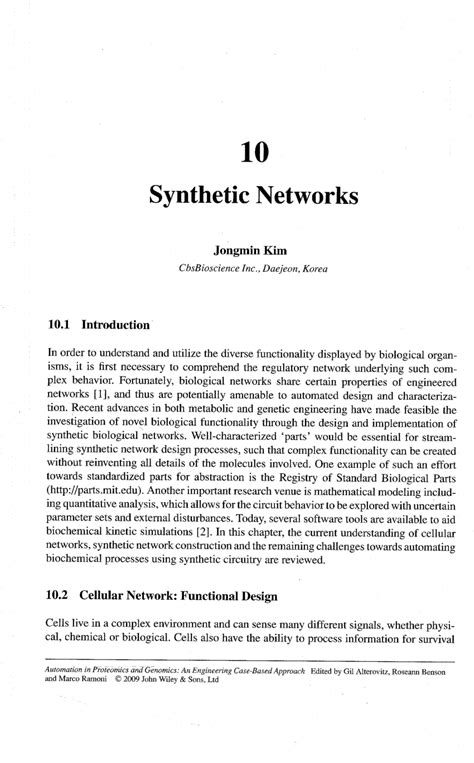 PDF Synthetic Networks