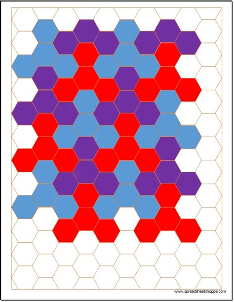 Hexagonal Graph Paper Template Pin On Printable Paper