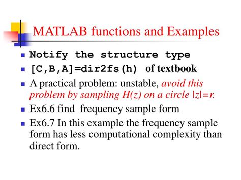 Ppt Chapter 6 Digital Filter Structures Powerpoint Presentation Free Download Id332284