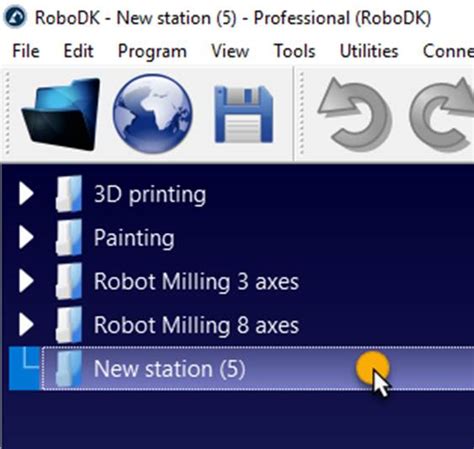 New RoboDK Project RoboDK Documentation