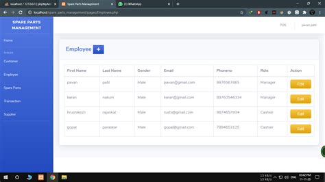 Github Pavanpatil45auto Spare Parts Management Te It Dbms Mini