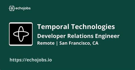Temporal Technologies Is Hiring Developer Relations Engineer Usd 170k