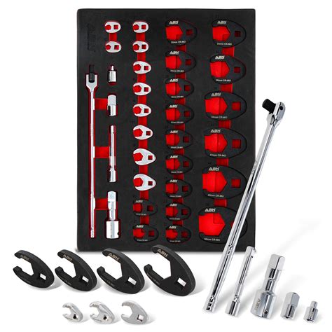 Abn Crows Foot Wrench Set Metric 32 Piece Tight Offset Brake Line Wrenches Walmart Business Abn Crows Foot Wrench Set Metric 32 Piece Tight Offset Brake Line Wrenches Walmart Business