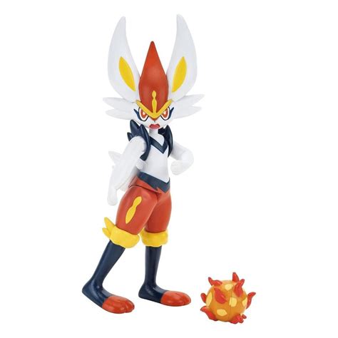 Pokémon Cinderace Battle Feature Figure 10cm Preorder Merchoid