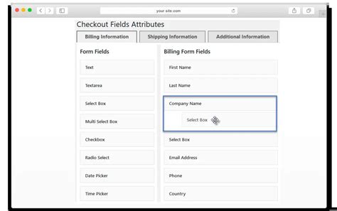WooCommerce Checkout Field Editor Extendons