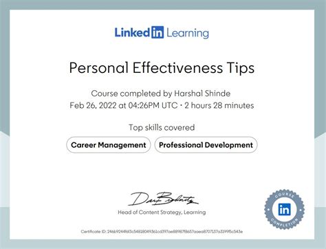 Harshal Shinde On Linkedin Personaleffectiveness Linkedinlearning Careergrowth
