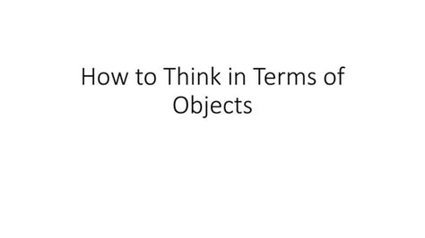 oop interface and objects pptx