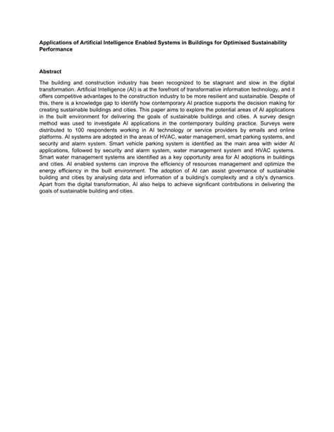 Pdf Applications Of Artificial Intelligence Enabled Systems In