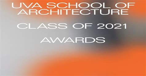 Pdf Uva School Of Architecture Class Of 2021 Awards Dokumentips