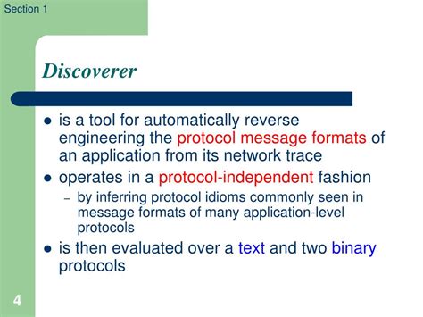 PPT Discoverer Automatic Protocol Reverse Engineering From Network Traces PowerPoint