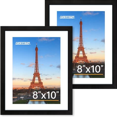 8x10 Picture Frame Set Of 2 Photo Frame With Hd Plexiglass Display Pictures 5x Ebay