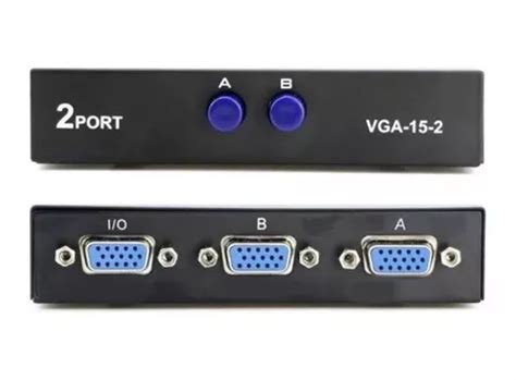 Switch Vga 2 Entrada 1 Salida Conectar 2 Pc A 1 Monitor Cuotas Sin