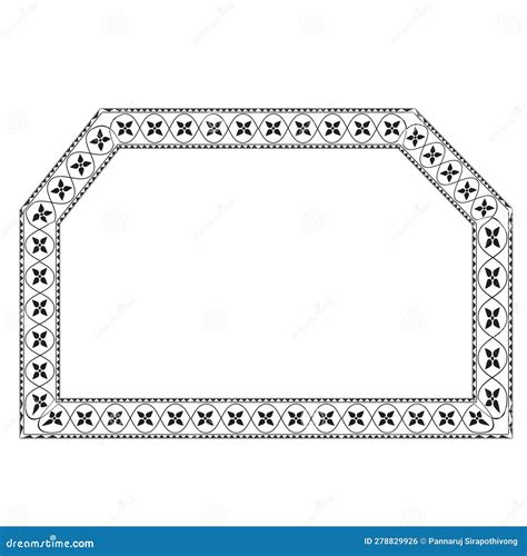 Picture Frame Snip Same Side Corner Rectangle Stock Vector Illustration Of Year Mother
