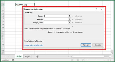 Suma las celdas que cumplen un determinado criterio con la función SUMAR SI en Excel