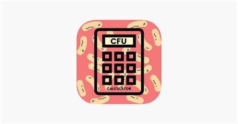 ‎cfu Calculator On The App Store