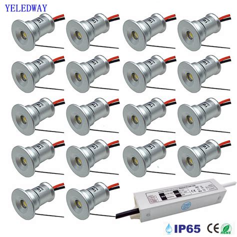 Black Silver White 1w Led Mini Downlights With Driver 100v 265v Recess