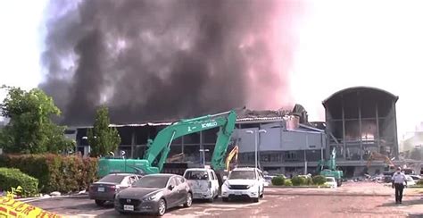 Dvb ထိုင်ဝမ်ရှိ ဂေါက်ရိုက်ပစ္စည်းစက်ရုံ မီးလောင်မှု ၆ ဦးထက်မနည်း သေဆုံး