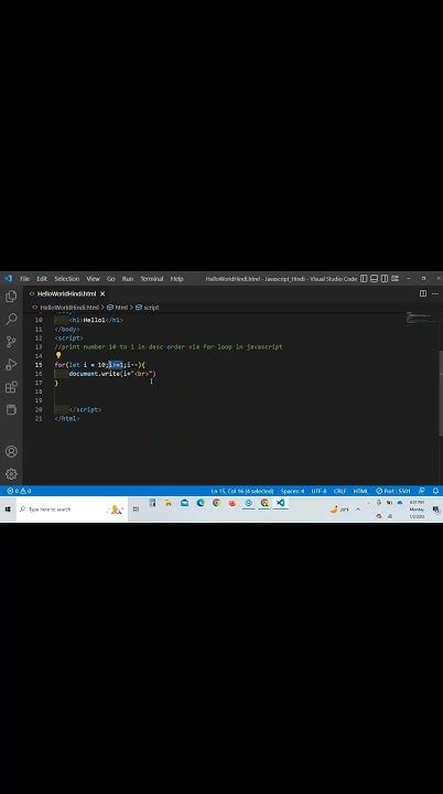 Learn How To Print Number In Descending Order Javascript Tutorial