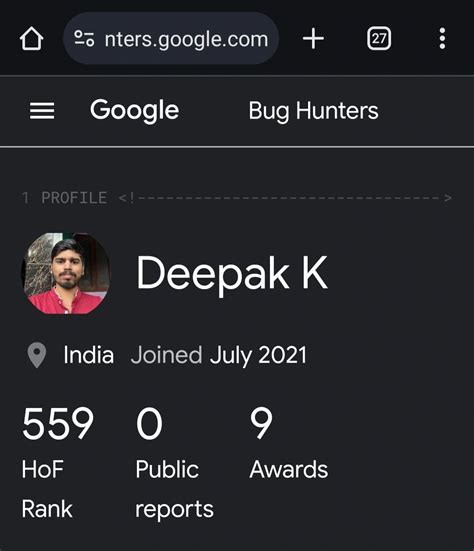 Deepak K On Linkedin Bugbounty Infosec