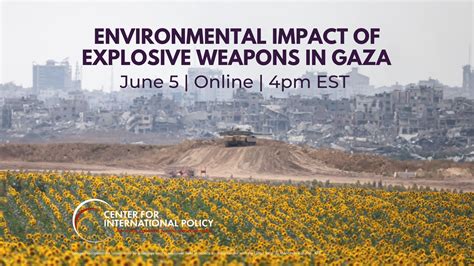 Environmental Impact Of Explosive Weapons In Gaza Cip