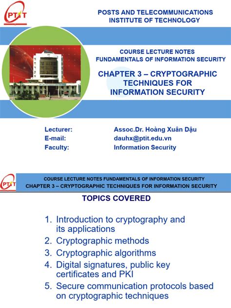 dh int1472 clc chapter 3 cryptographic techniques for information