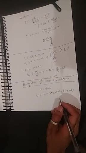 Propagation Of Error Addition X ± Δx Filo