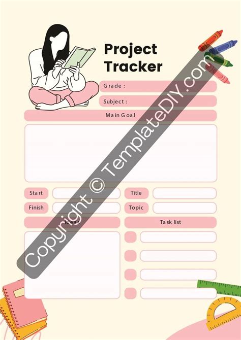 Project Tracker Template Printable In PDF Word Excel Template Printable Tracker Templates