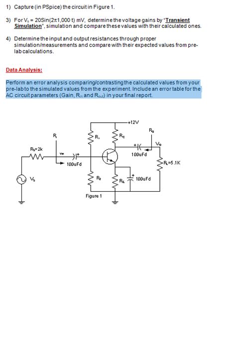 Capture In PSpice The Circuit In Figure Please Chegg