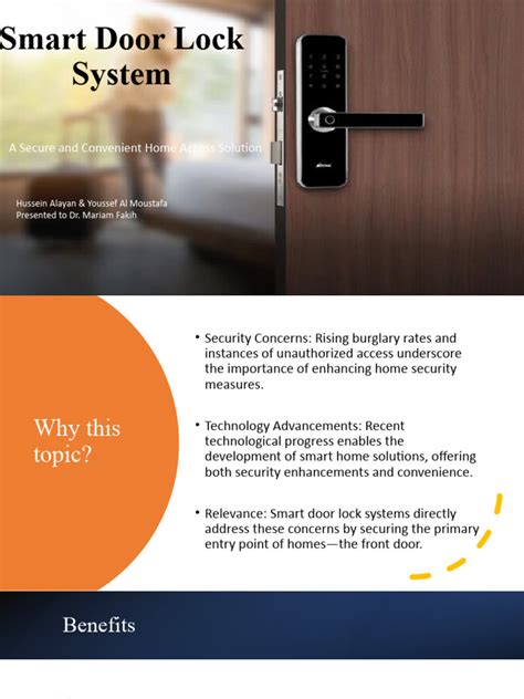 Smart Door Lock System Pdf Usability Creativity