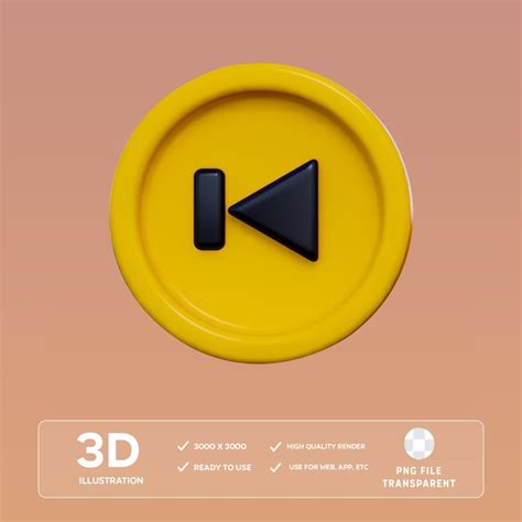 Premium Psd Psd Skip Button 3d Illustration